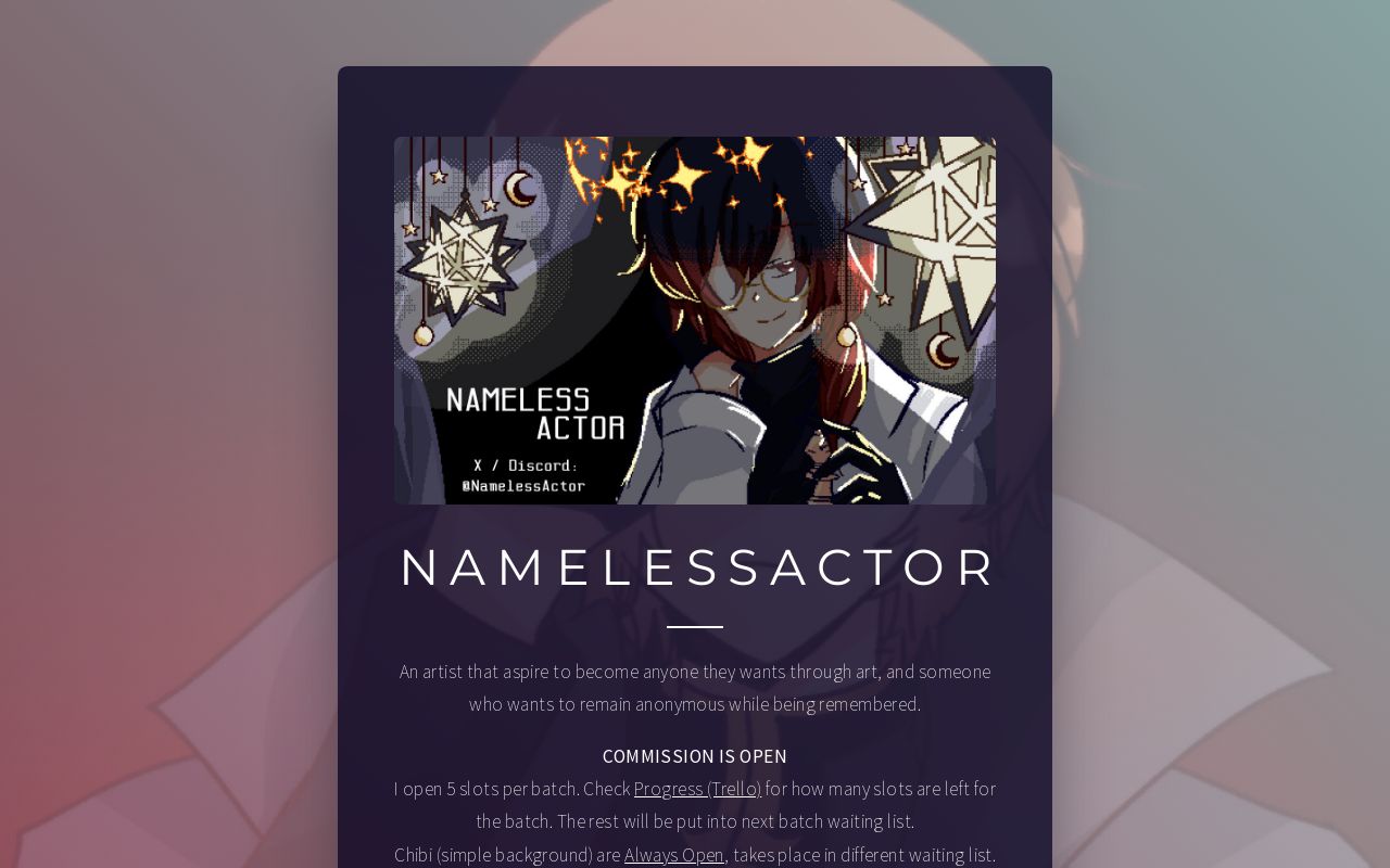 Nameless Actor's Commission